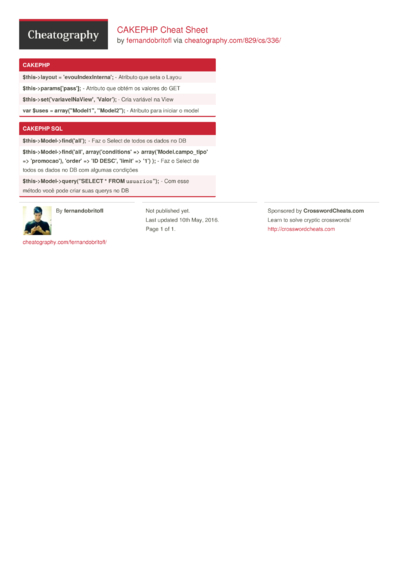 2659 Programming Cheat Sheets - Cheatography.com: Cheat Sheets For ...