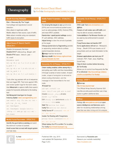 Cheat Sheets Matching "HTML" - Cheatography.com: Cheat Sheets For Every Occasion