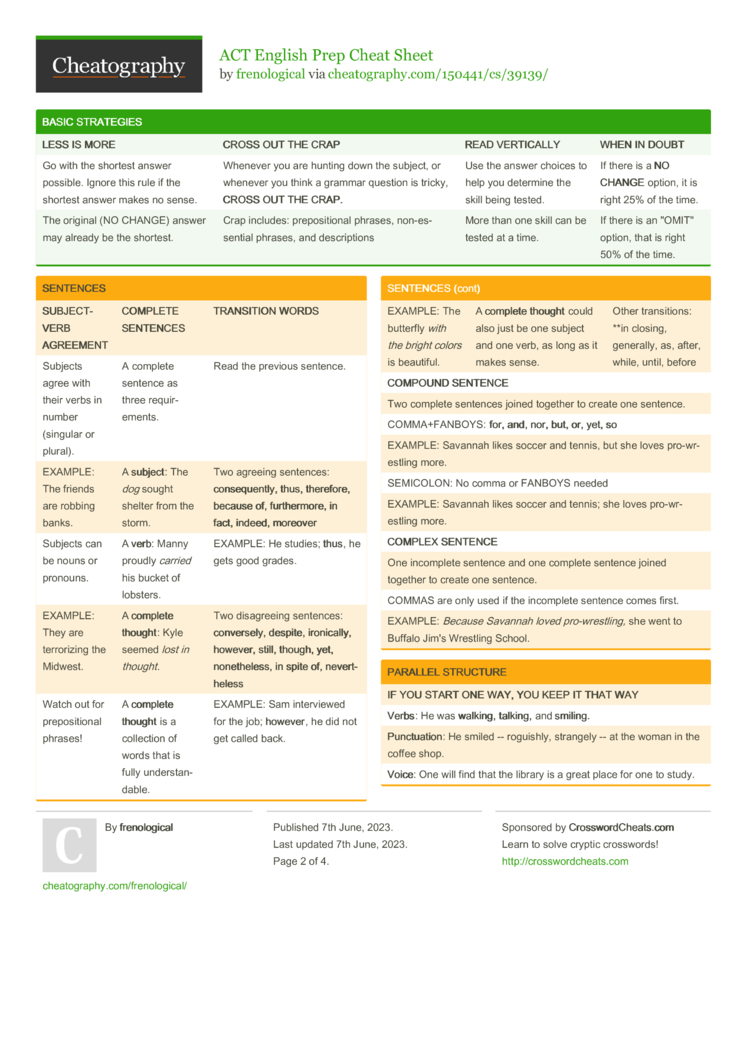German Grammar Rules Cheat Sheet - Infoupdate.org German Grammar Rules Cheat Sheet - Infoupdate.org