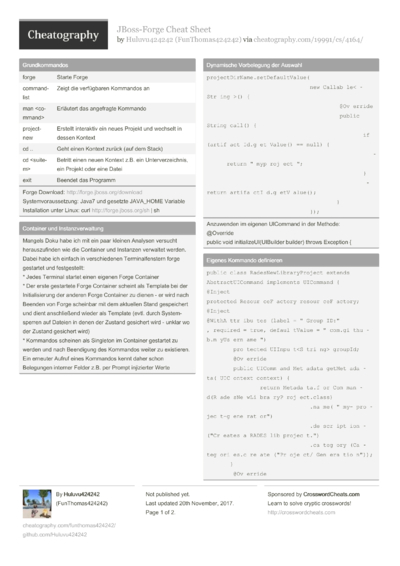 17 Configuration Cheat Sheets - Cheatography.com: Cheat Sheets For Every Occasion