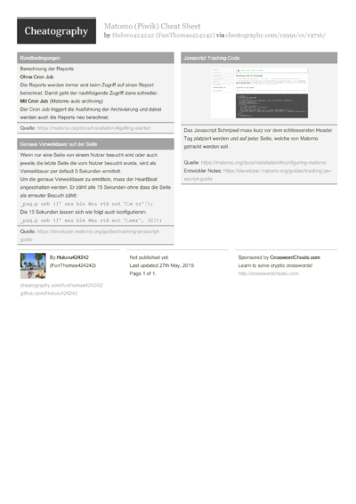 14 Analytics Cheat Sheets Cheat Sheets For Every