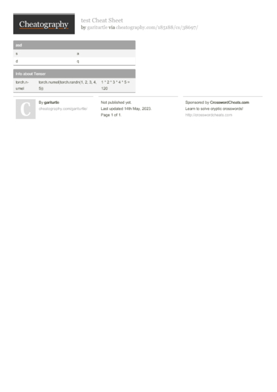 2255 Programming Cheat Sheets - Cheatography.com: Cheat Sheets For Every Occasion