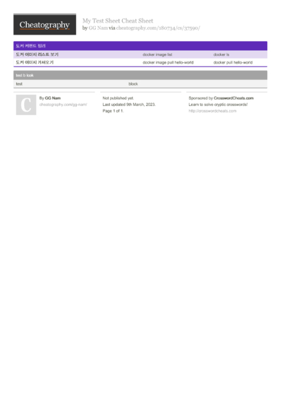 2333 Programming Cheat Sheets - Cheatography.com: Cheat Sheets For ...