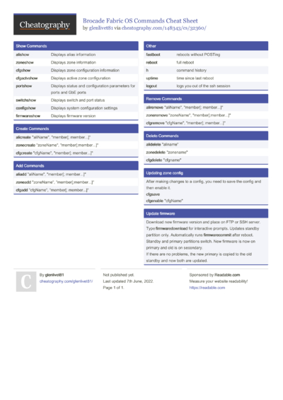 47 Os Cheat Sheets - Cheatography.com: Cheat Sheets For Every Occasion