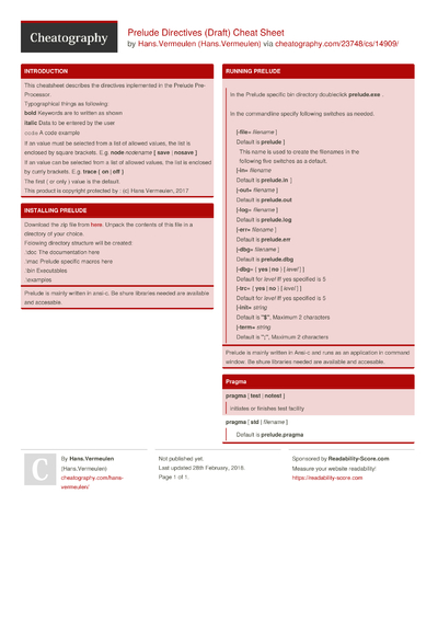 11 Macro Cheat Sheets - Cheatography.com: Cheat Sheets For Every Occasion