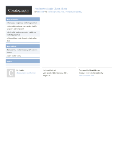 3276 Education Cheat Sheets - Cheatography.com: Cheat Sheets For Every ...