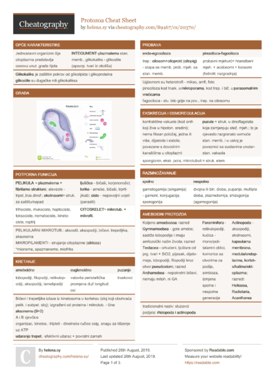 Cnidaria-anthozoa Cheat Sheet by helena.sy - Download free from ...