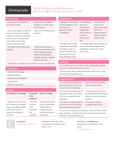 34 Igcse Cheat Sheets Cheat Sheets For Every Occasion