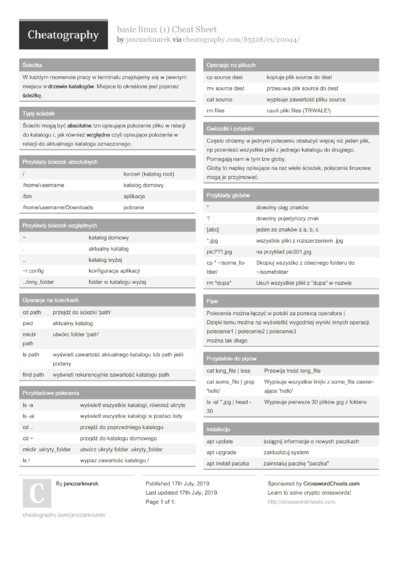 97 Bash Cheat Sheets Cheat Sheets For Every Occasion