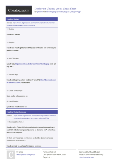 1343 Software Cheat Sheets - Cheatography.com: Cheat Sheets For Every ...