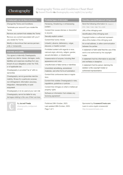 12 Websites Cheat Sheets - Cheatography.com: Cheat Sheets For Every ...