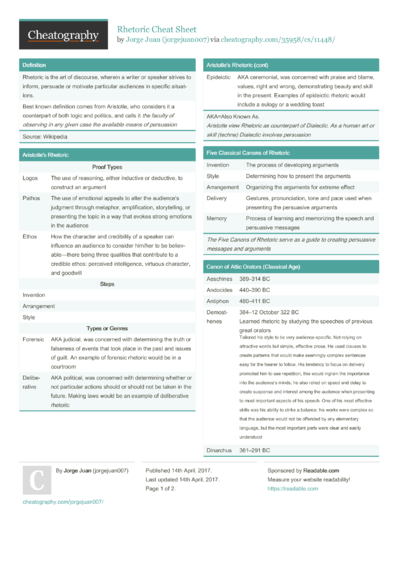 14 Logic Cheat Sheets - Cheatography.com: Cheat Sheets For Every Occasion