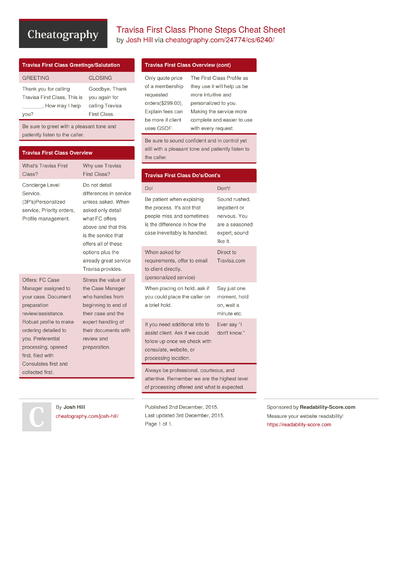 Cheat Sheets by Colour - Cheatography.com: Cheat Sheets For Every Occasion