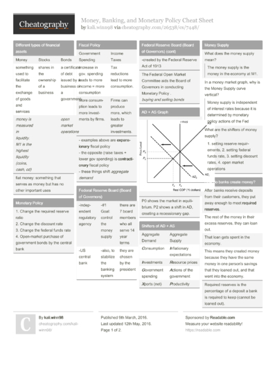 11 Macro Cheat Sheets - Cheatography.com: Cheat Sheets For Every Occasion