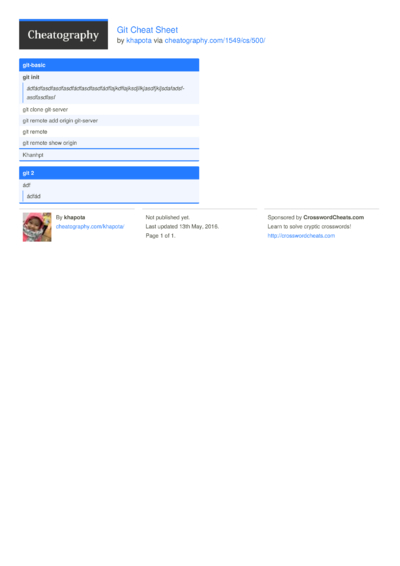 2659 Programming Cheat Sheets - Cheatography.com: Cheat Sheets For ...