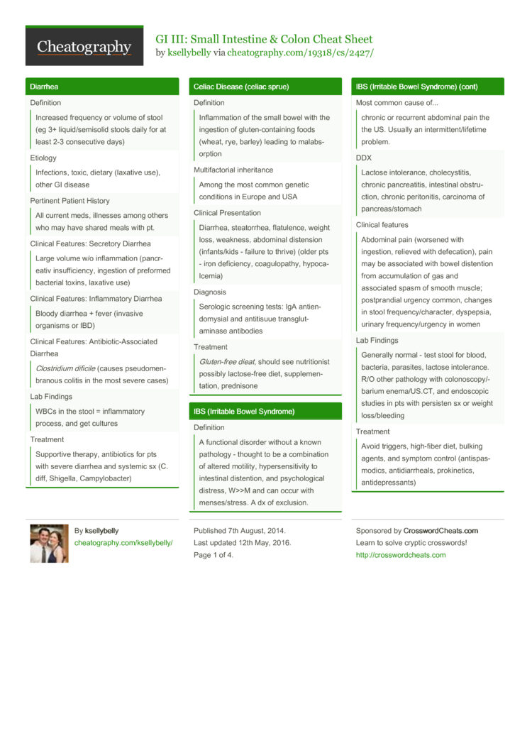 Printable Bowel Flow Sheets Large Bowel Obstruction. Clinical