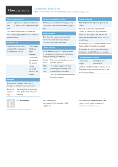 50 Exams Cheat Sheets - Cheatography.com: Cheat Sheets For Every Occasion