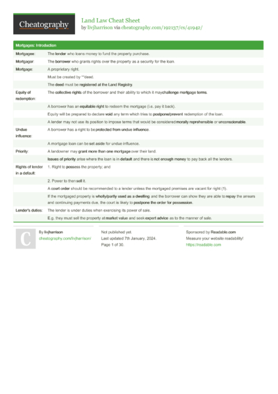 3417 Education Cheat Sheets - Cheatography.com: Cheat Sheets For Every ...