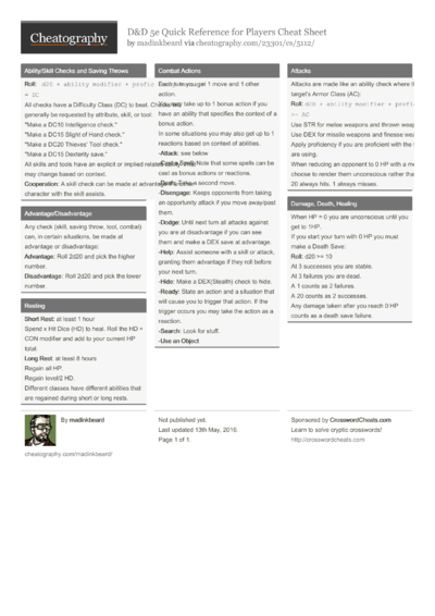 9 Dragons Cheat Sheets - Cheatography.com: Cheat Sheets For Every Occasion