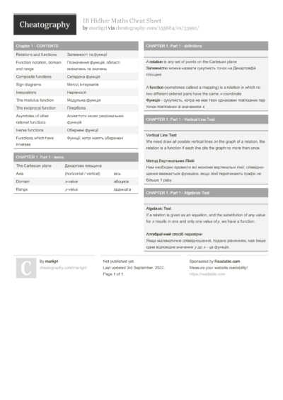 3235 Education Cheat Sheets - Cheatography.com: Cheat Sheets For Every ...