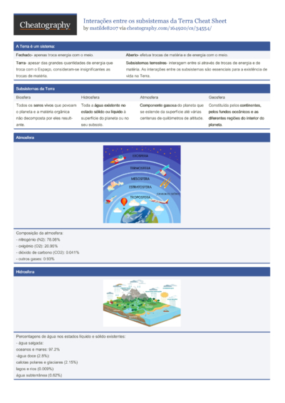 54 Geography Cheat Sheets - Cheatography.com: Cheat Sheets For Every ...