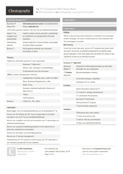 35 It Cheat Sheets - Cheatography.com: Cheat Sheets For Every Occasion