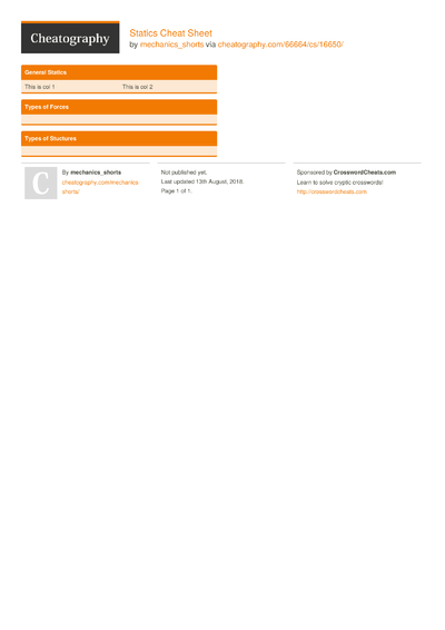 8 Civilization Cheat Sheets - Cheatography.com: Cheat Sheets For Every ...