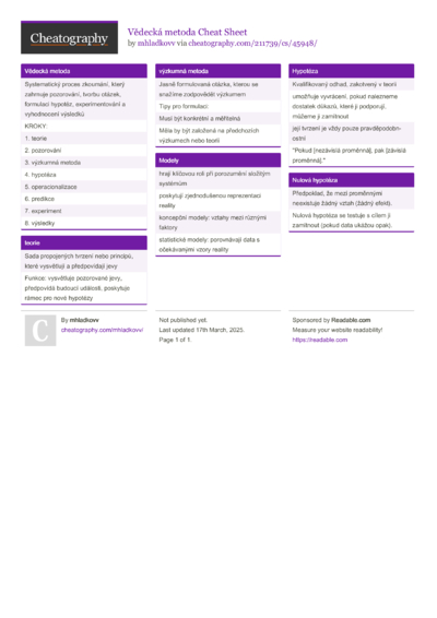 2 V-deck-metody Cheat Sheets - Cheatography.com: Cheat Sheets For Every Occasion