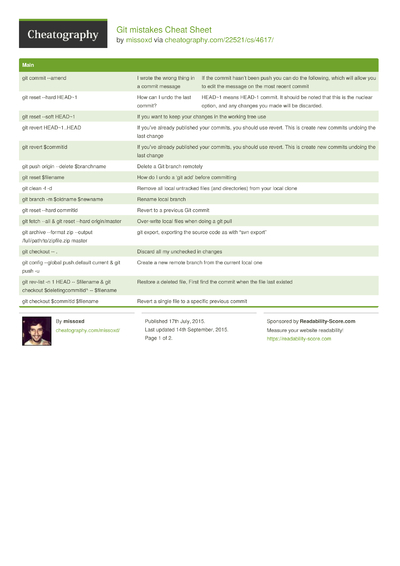 Emacs Cheat Sheet