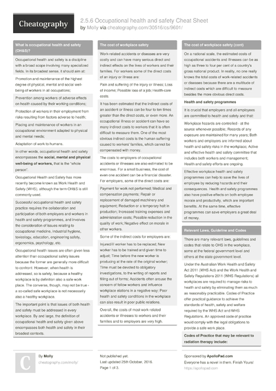 2 Ohs Cheat Sheets - Cheatography.com: Cheat Sheets For Every Occasion