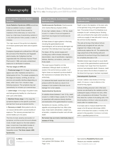 8 Radiation Cheat Sheets - Cheatography.com: Cheat Sheets For Every ...