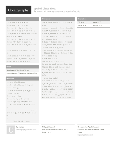 10 App Cheat Sheets - Cheatography.com: Cheat Sheets For Every Occasion