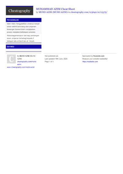 10 Blogging Cheat Sheets - Cheatography.com: Cheat Sheets For Every ...