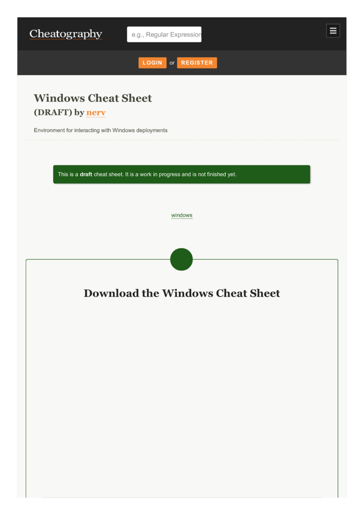 Mongodb Shell Cheat Sheet By Nerv Download Free From Cheatography Cheat