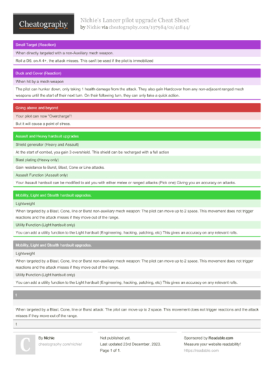 19 Boardgame Cheat Sheets - Cheatography.com: Cheat Sheets For Every ...