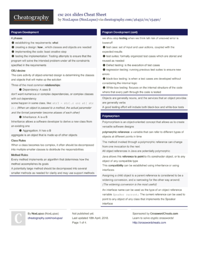 1 Slides Cheat Sheet - Cheatography.com: Cheat Sheets For Every Occasion