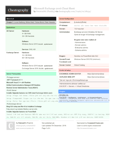 26 Microsoft Cheat Sheets - Cheatography.com: Cheat Sheets For Every ...