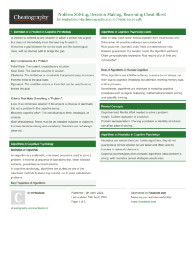 Cheat Sheets in English - Cheatography.com: Cheat Sheets For Every Occasion