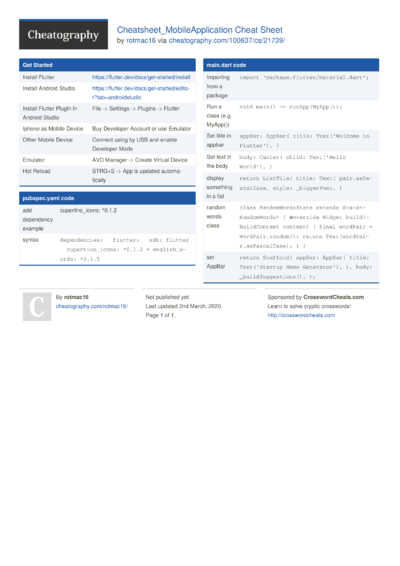 22 Nvs Cheat Sheets - Cheatography.com: Cheat Sheets For Every Occasion