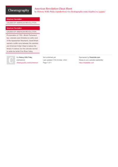 1 Staar Cheat Sheet - Cheatography.com: Cheat Sheets For Every Occasion
