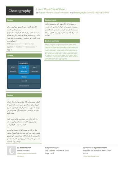 2728 Programming Cheat Sheets - Cheatography.com: Cheat Sheets For Every Occasion