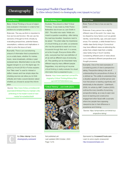 2518 Education Cheat Sheets - Cheatography.com: Cheat Sheets For Every ...