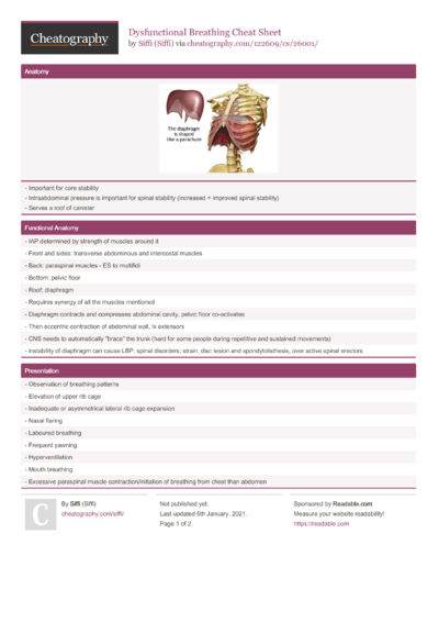 18 Muscle Cheat Sheets - Cheatography.com: Cheat Sheets For Every Occasion