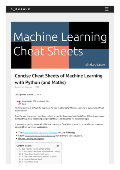 External Cheat Sheets by Edureka - Cheatography.com: Cheat Sheets For ...