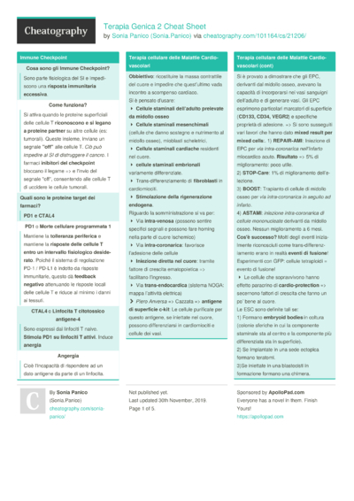 6 Italian Cheat Sheets - Cheatography.com: Cheat Sheets For Every Occasion