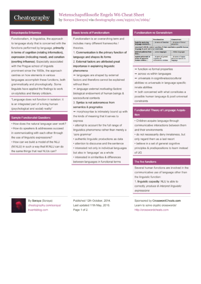 Vogue [Media Studies, A Level, WJEC] Cheat Sheet by churger - Download ...
