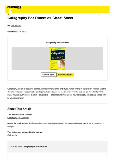 External Cheat Sheets by For Dummies - Cheatography.com: Cheat Sheets ...