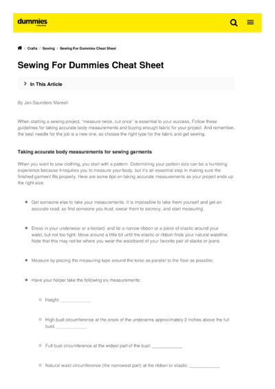 External Cheat Sheets by For Dummies - Cheatography.com: Cheat Sheets ...