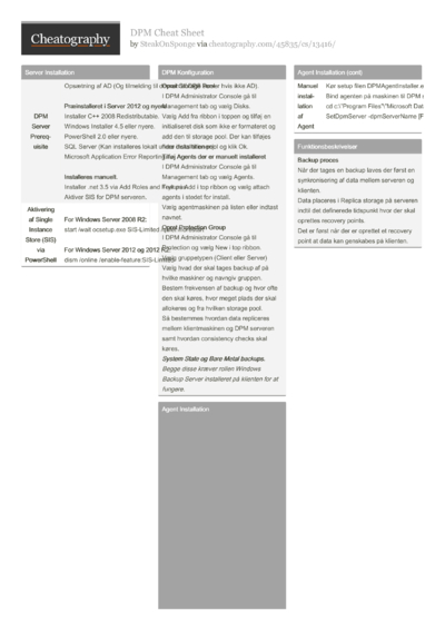 79 Management Cheat Sheets - Cheatography.com: Cheat Sheets For Every ...