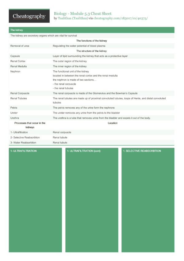 Biology - Module 5.3 Cheat Sheet by Taalithaa - Download free from ... Biology - Module 5.3 Cheat Sheet by Taalithaa - Download free from ...